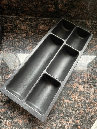 Steelcase Desk Drawer Plastic Office Supply Organizer Black Corner ...