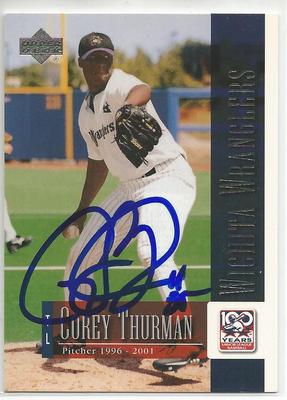 COREY THURMAN Autographed Signed 2001 UD Minor League card Kansas City Royals | eBay
