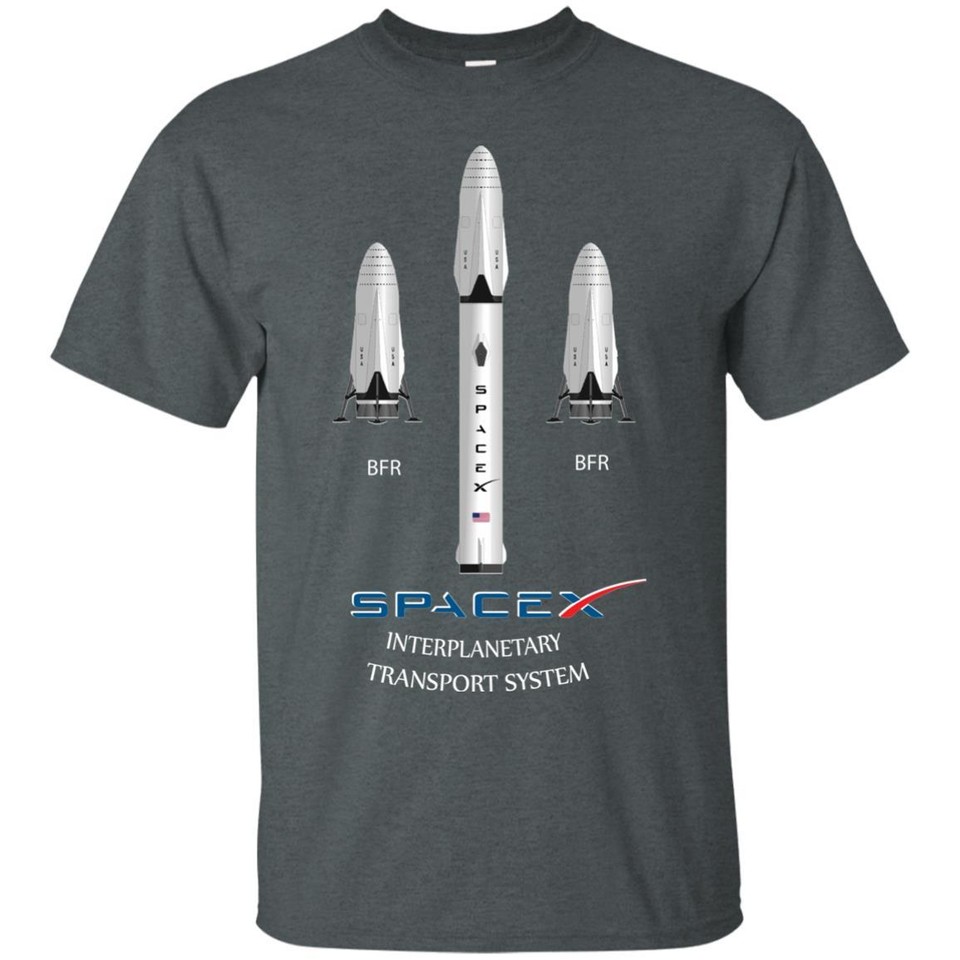 New Elon Musk Mars BFR Rocket Spacex launch Falcon Heavy 2018 BLACK T ...