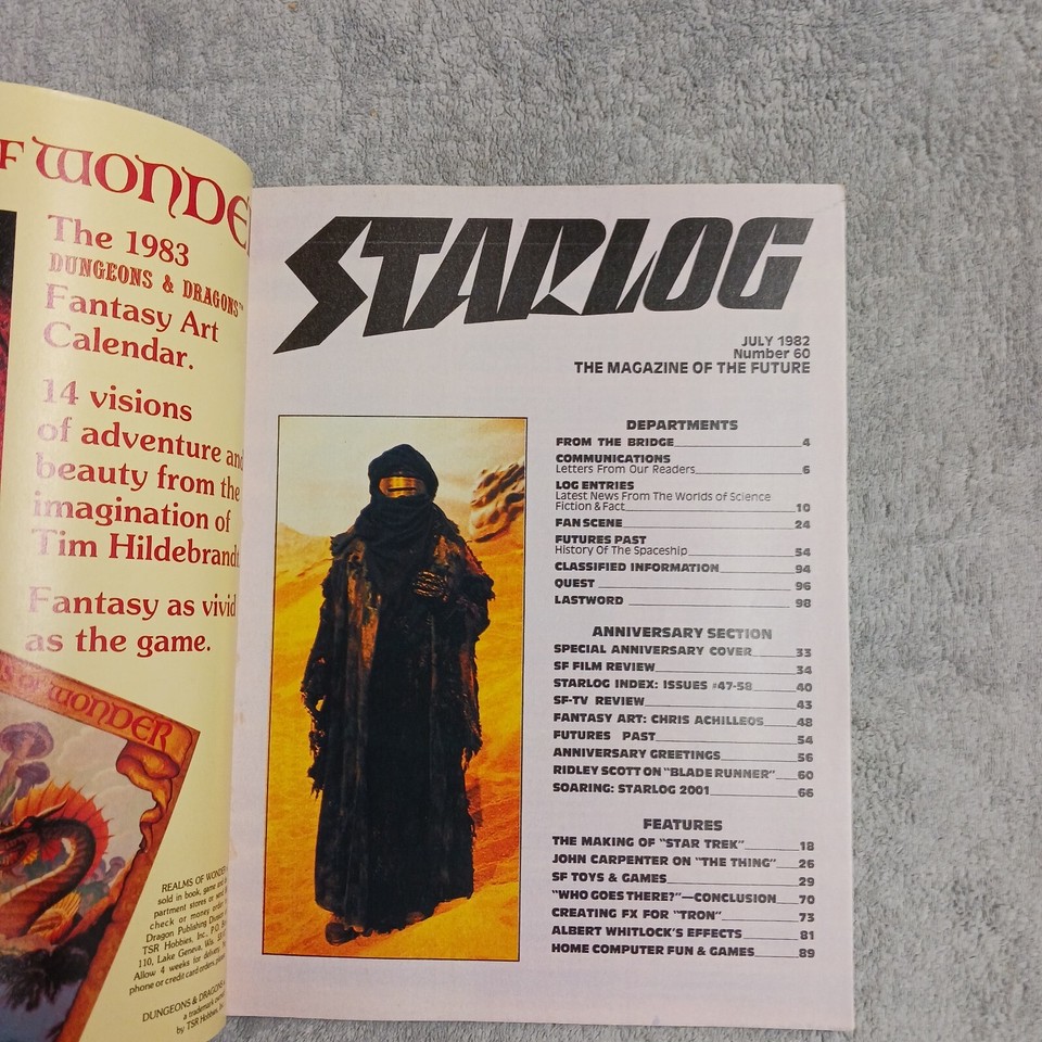 Starlog Magazine #60 1982 July 6th Anniversary Special Issue ...