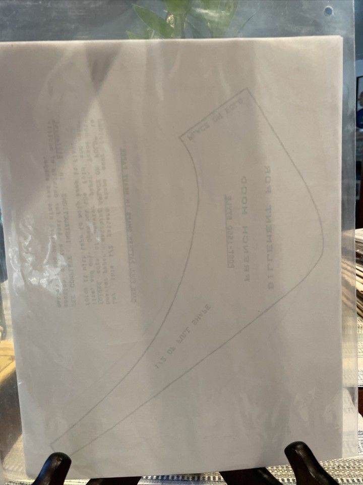 Vintage Fashionable History The French Hood Pattern | eBay