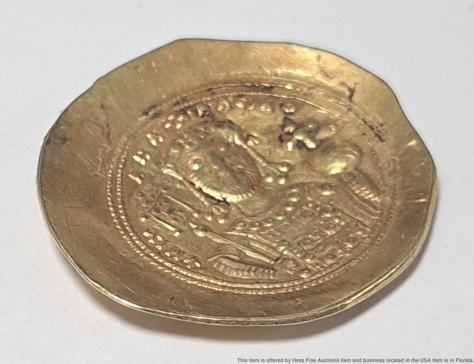 Byzantine Empire 1075 AD Michael VII Genuine Large 1000 Year Old Gold ...