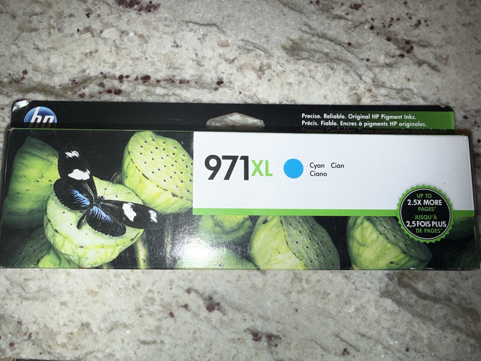 Genuine HP 971XL Cyan High Yield Ink Cartridge CN626AM New Sealed ...