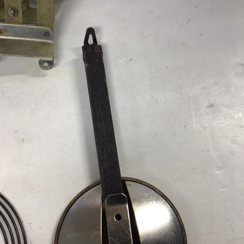 Vintage Wall Clock Movement -w/Key, Pendulum, Face, Hands, Coil Gong ...