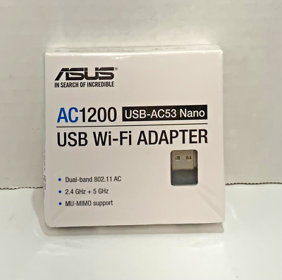 ASUS AC1200 USB-AC53 Nano USB WiFi Adapter 889349519080| eBay