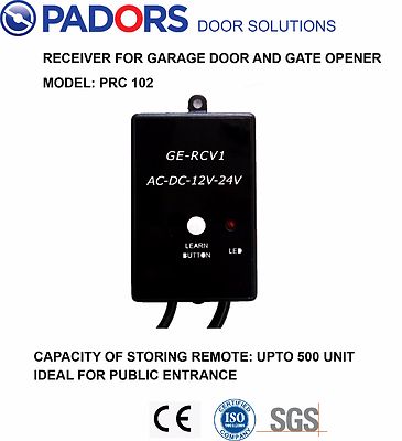 Universal Garage Door & Gate Motor' Receiver for Up To 500 Remote ...