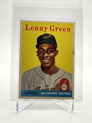 1958 Topps Lenny Green Rookie Baseball Card #471 VG Quality FREE ...