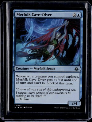 Merfolk Cave-Diver 65 Foil NM - MTG Magic the Gathering | eBay