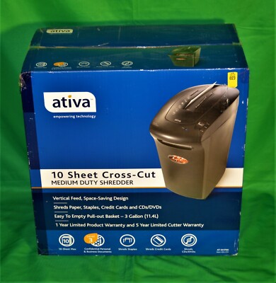Cross Cut Paper Shredders - Ativa