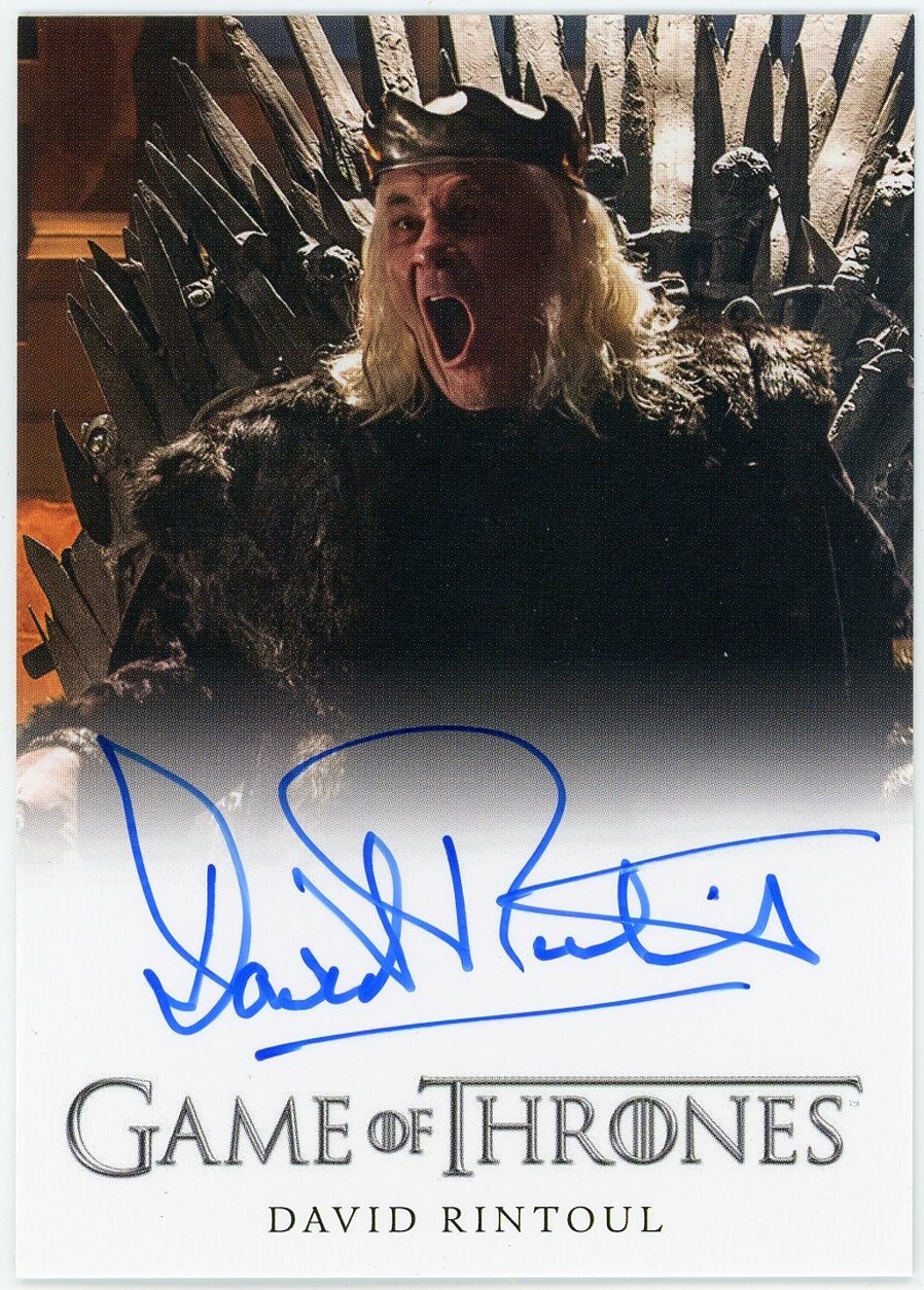 2023 Game of Thrones Art & Images David Rintoul Full Bleed Autograph ...