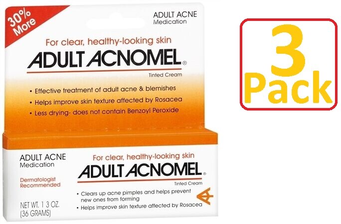 Acnomel Adult Acne Medication 1.3oz Always FRESH! - 3 Pack 38485911610 ...