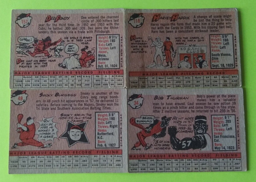 8-Card Lot of 1958 Topps Cincinnati Redlegs Baseball-Smoky Burgess ...