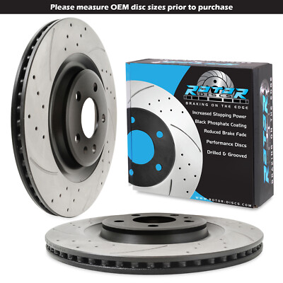 REAR GROOVED DRILLED 330mm BRAKE DISCS FOR AUDI A6 A7 A8 4G8 D4 C7 ...