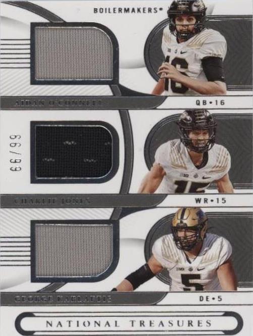 2023 Panini National Treasures Collegiate - Team Trio Materials Aidan O ...