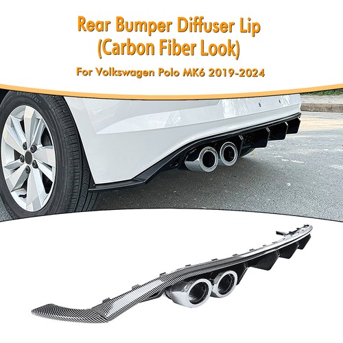 Car Rear Bumper Diffuser Lip Body Kit For Volkswagen VW Polo MK6 2019 ...