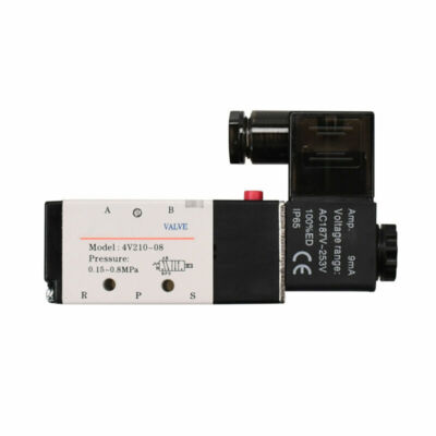 Airtac Position PT 220V Type 1/4 Guide Way AC 5 Valve 4V210-08 Solenoid ...