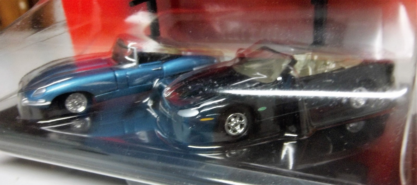 Jaguar 2 Models Blue 1961 XKE Green 2001 XK8 Billboard Changes 2 ...