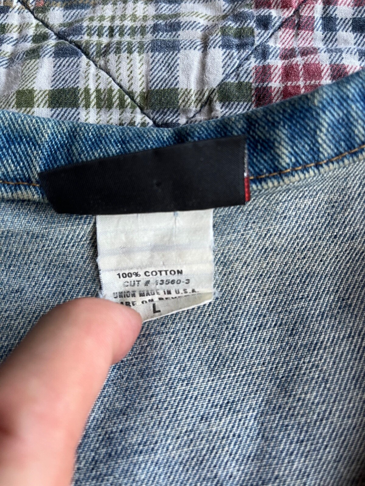 Vintage Union Line Operating Engineers Local 49 Jean Denim Jacket Size ...