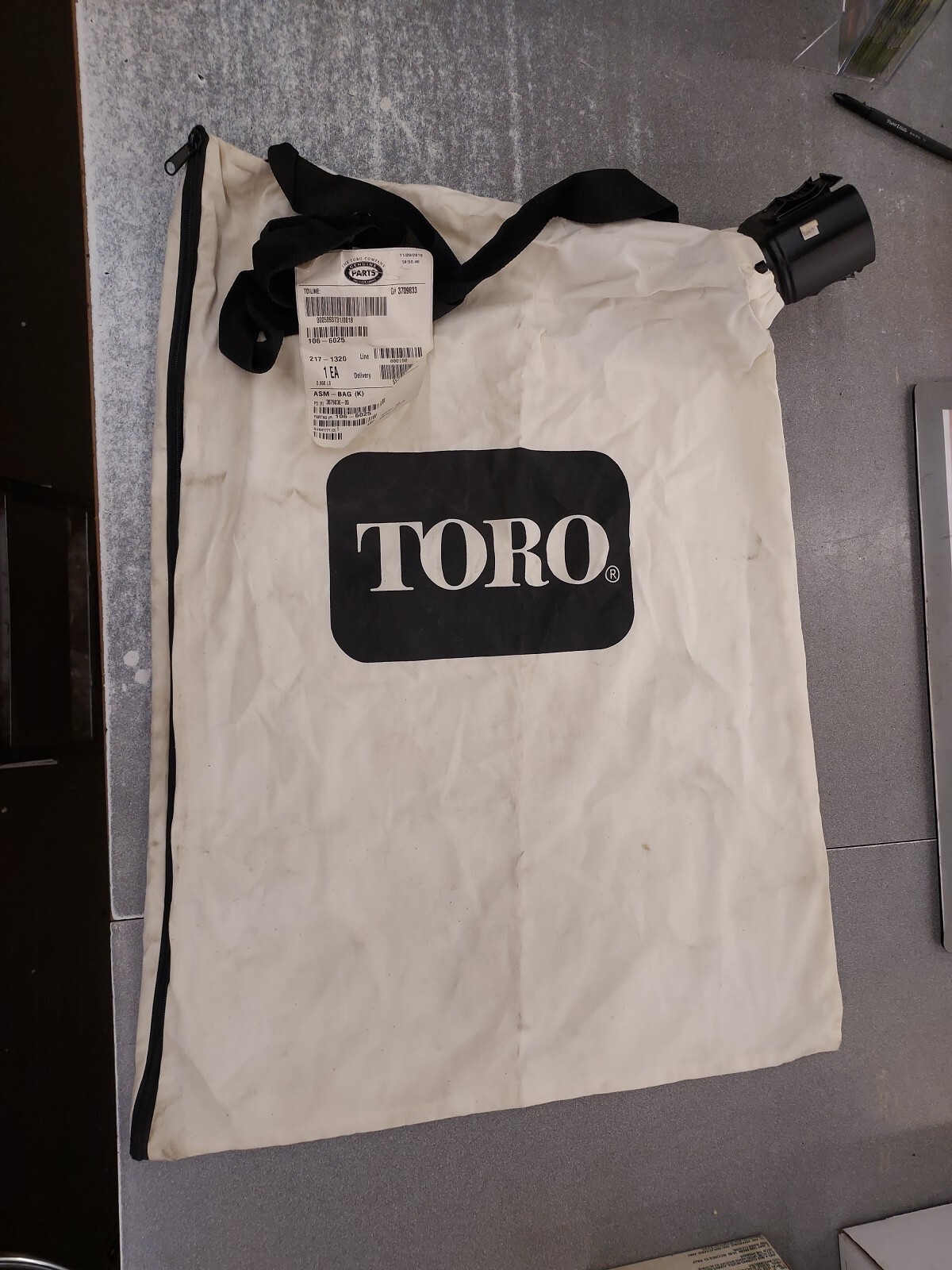 Toro Leaf Blower Vac Vacuum Bag 106-6025, 104-3809 OEM Toro Rake n Vac ...