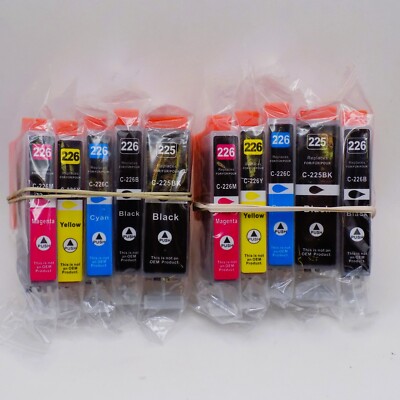 Replacement Printer Ink Cartridge 10-Pack for Canon PIXMA printers ...