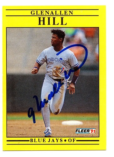 Glenallen Hill Autograph On a 1991 Fleer - Toronto Blue Jays | eBay