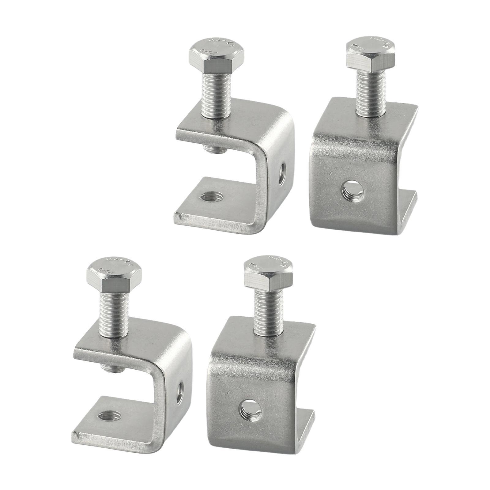 4Pcs C Clamp Steel Pipe Automotive Repair Tools Woodworking Clamp ...