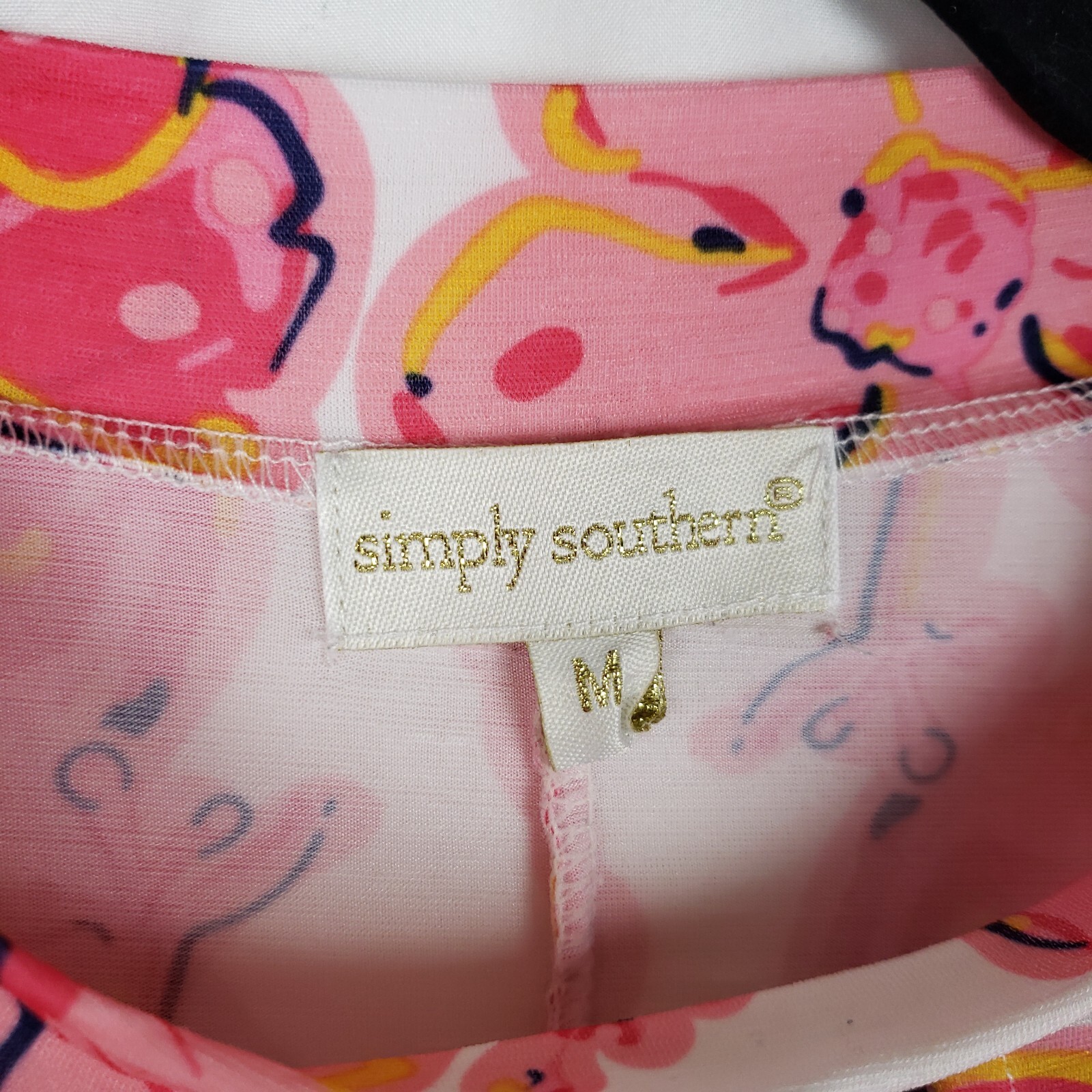 Simply Southern Summer Tank Midi Dress Medium Cutout Neck Tassel Hem ...