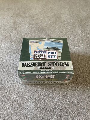 New DESERT STORM Pro Set 1991 Factory Sealed BOX Of 36 Packs 10 Cards ...