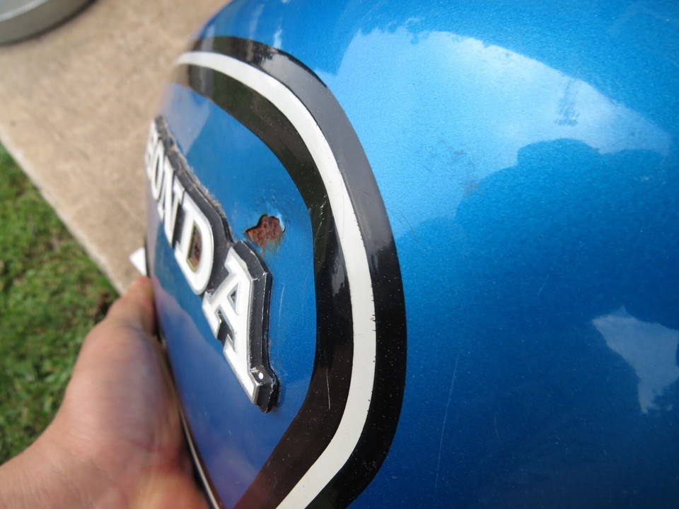 Vintage Honda Blue Gas Fuel Tank w/ Cap 75-76 CB360T CB360 T | eBay