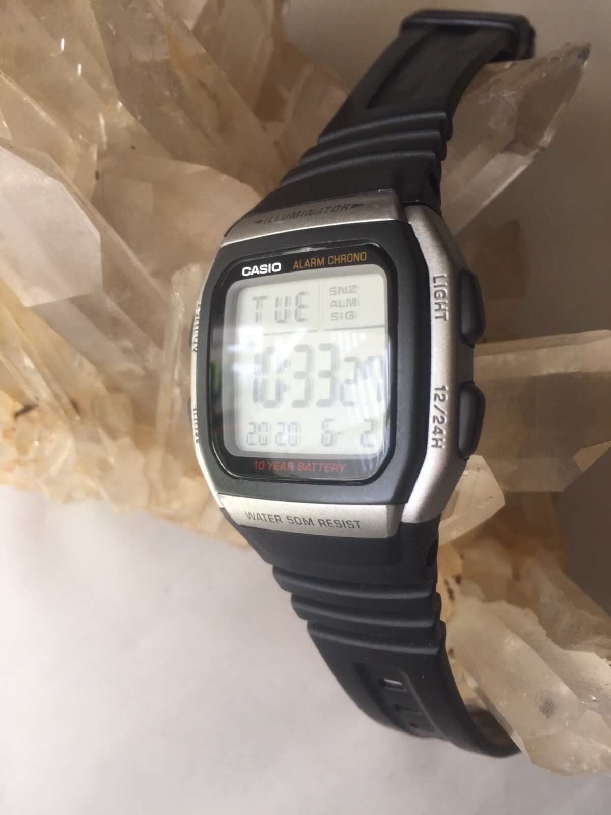 Vintage Casio Illuminator Chronograph W-96h 2499 for sale online | eBay