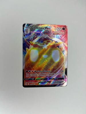 Cinderace Vmax 045/264 Fusion Strike NM Full Art Ultra Rare Pokemon ...