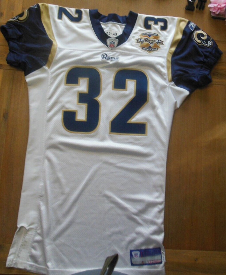 St. Louis Los Angeles Rams Game Football Jersey 10th Anniversary | eBay