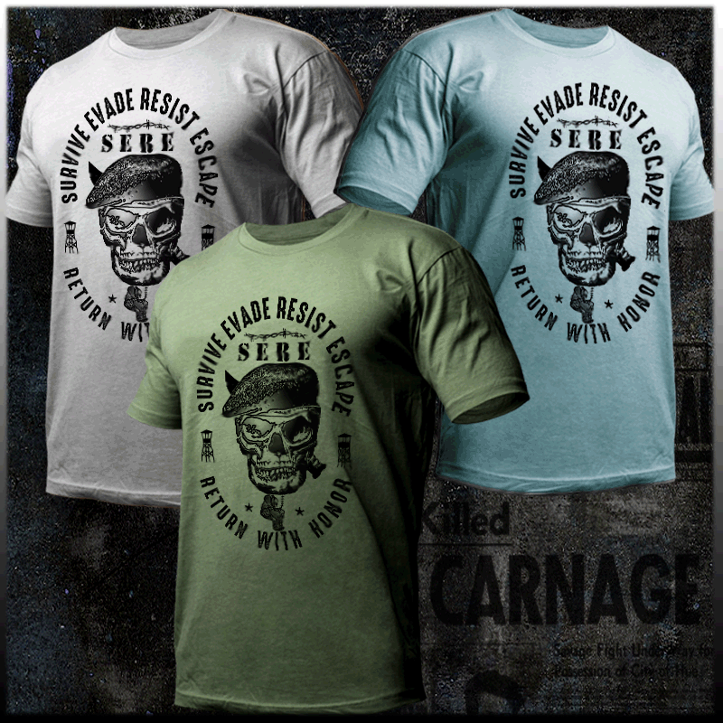Special Forces T-shirt SERE Military POW MIA Combat Survival Tactical ...