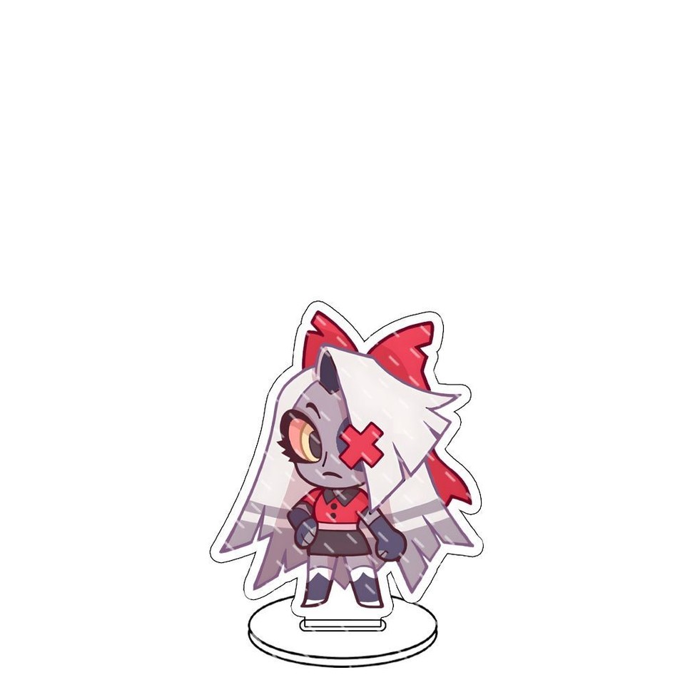 8CM Hazbin Hotel Husk Adam AD Acrylic Stand Figure Model Collection ...
