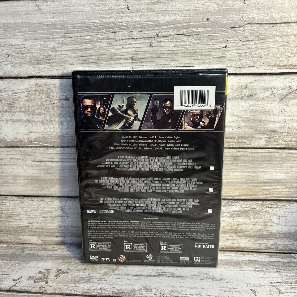 Blade 4-Film Collection DVD Blade, Blade II, Blade Trinity, Blade ...