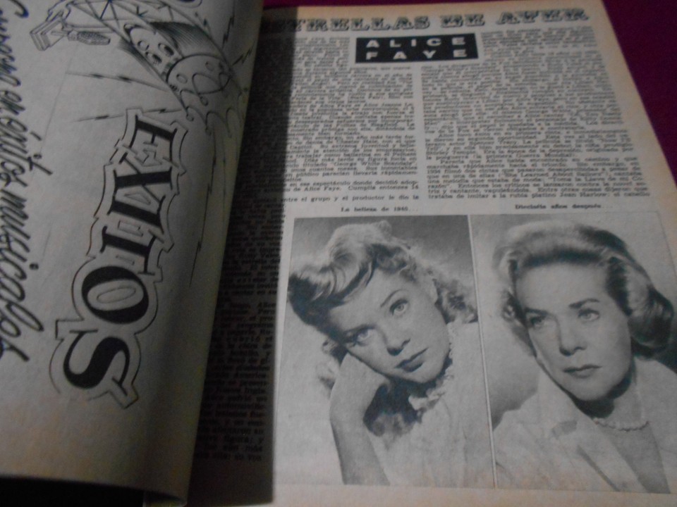 CINE magazine MARIA FELIX life photos MARILYN MONROE STEVE REEVES ALICE ...