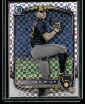 2025 Bowman Draft #BDC-14 JD Thompson Chrome X-Fractor | eBay