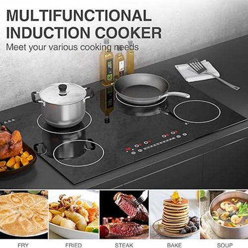 Electric Cooktop Built-in 30 inch 4 Burner Induction Cooktop Touch ...