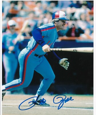 PETE ROSE MONTREAL EXPOS ACTION SIGNED 8x10 | eBay