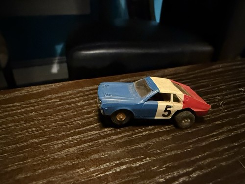 Aurora Tuff Ones AMX White with Blue and Red Slot Car #1477 | eBay