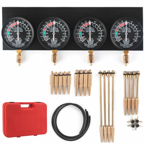Fuel Vacuum Carburetor Synchronizer Carb Sync Tool Tuner Balancer 4 Kit ...
