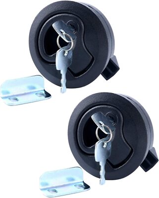 2" Flush Pull Slam Latch for Boat Deck Hatch 2-7 mm Door Locking ...