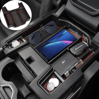 FOR 2019-2026 RAM 1500 2500 Center Console Armrest Storage Box ...