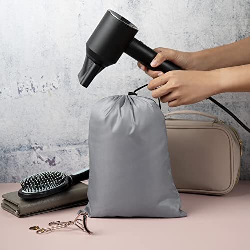 Drawstring Bag with Toggle - Nylon Cinch and Ditty Pouch () 8 x 11 Inch ...