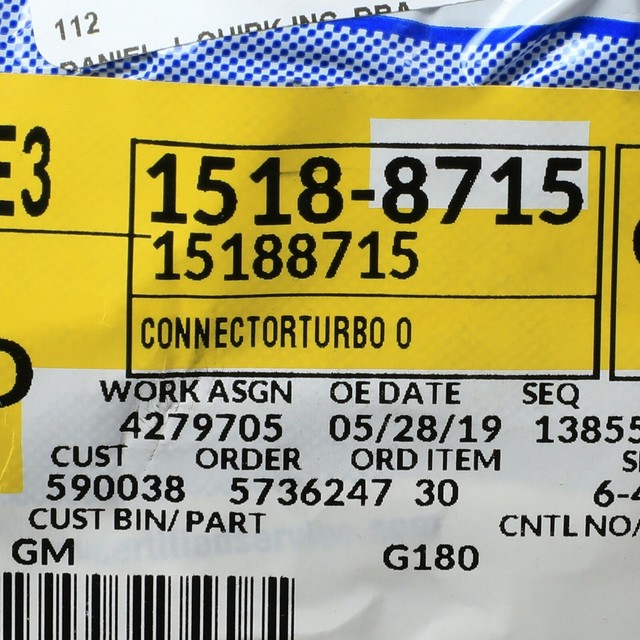 GM OEM Turbo Turbocharger Intercooler-connector Tube 15188715 for sale ...