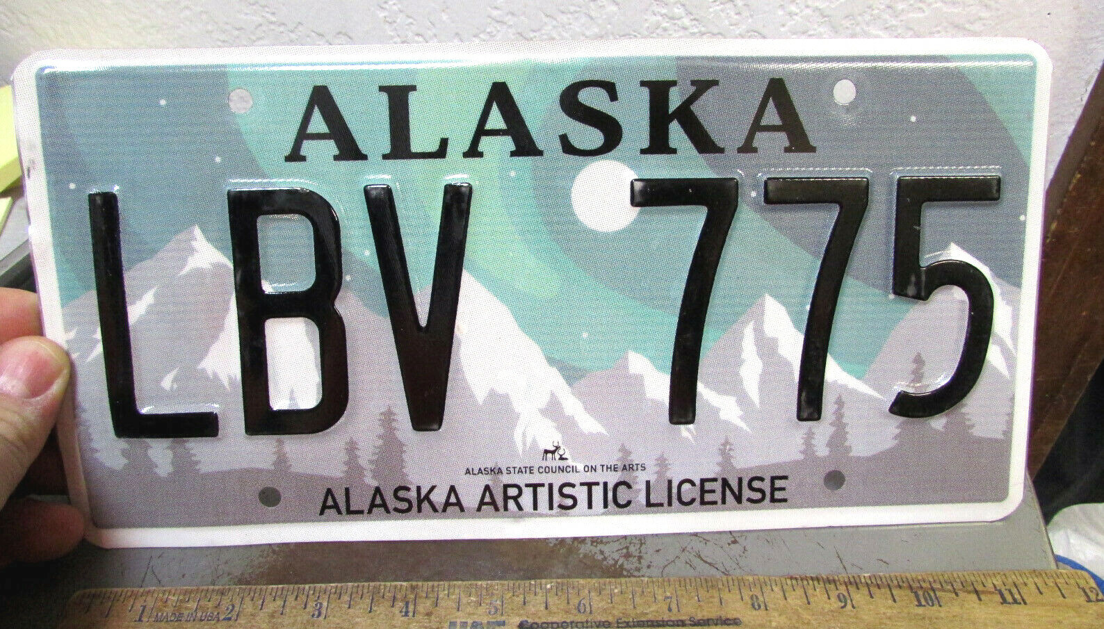 Alaska License Plate Dec 2016 exp Northern Lights & Mountains, LBV 775 ...