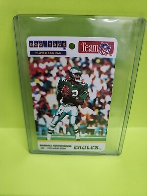 💥🏈1992 Dog Tags Team NFL Randall Cunningham Philadelphia Eagles #64🏈💥 ...