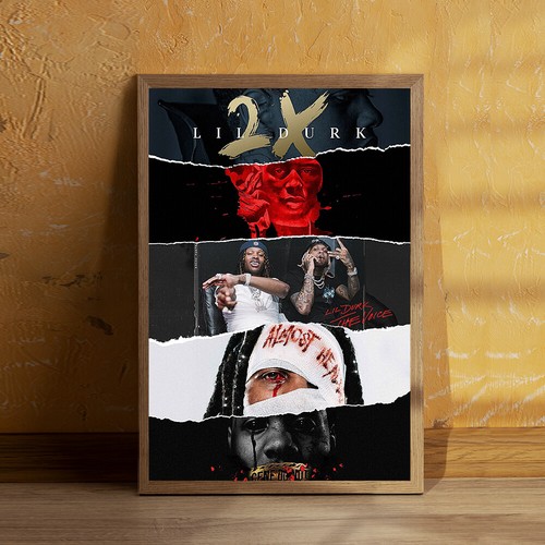 Lil Durk Poster 16x24" 24x36" Custom Canvas Print Music Album Poster ...