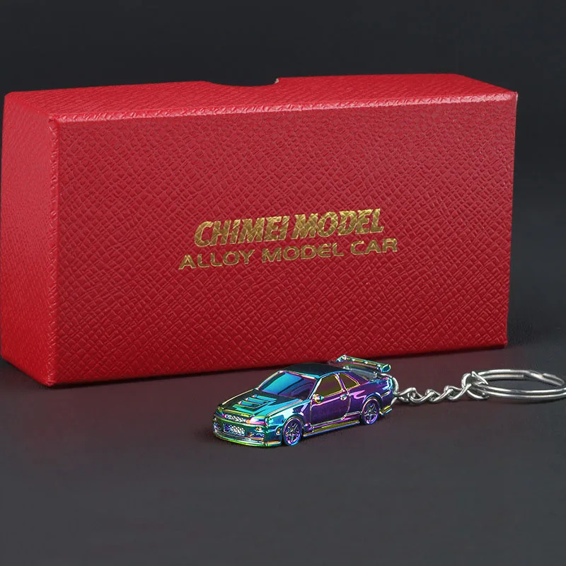1:64 Scale GTR-R34 RS7 Diecast Keychain with Electroplating Finish | eBay