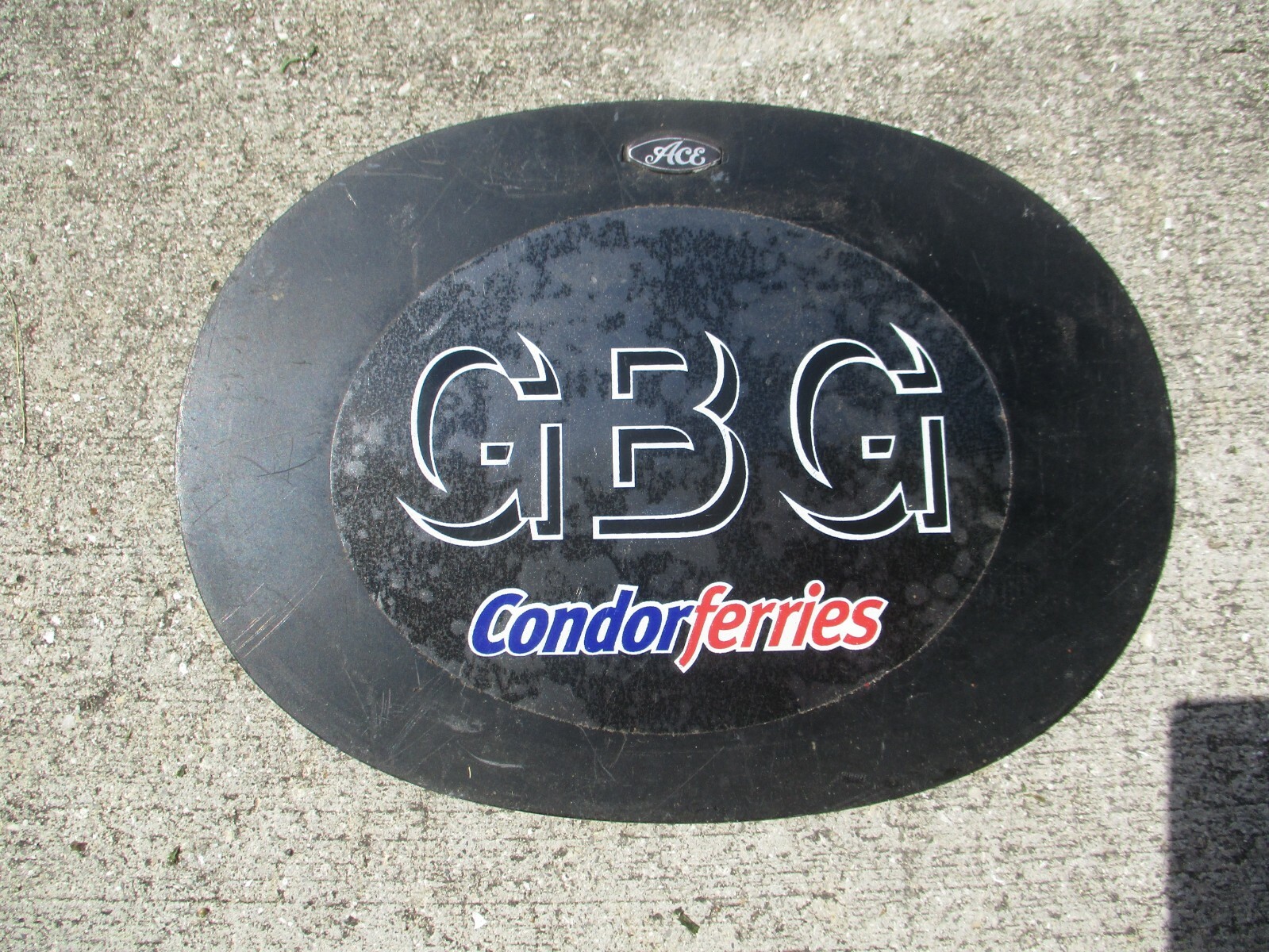 International oval stickers on metal plate GBG | eBay